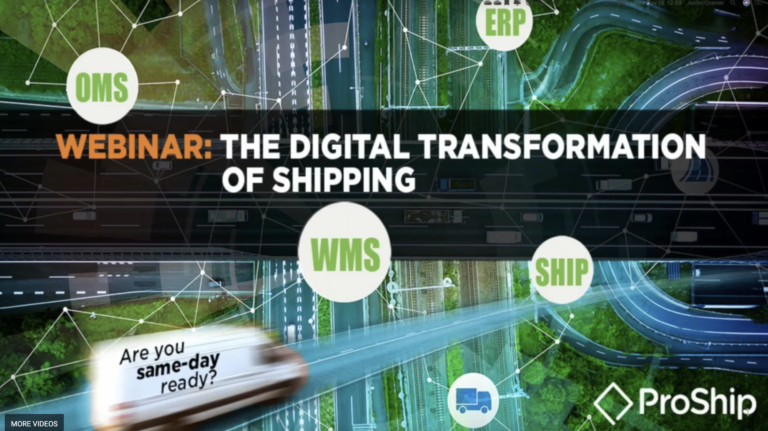 The Digital Transformation of Shipping | ProShip, Inc.